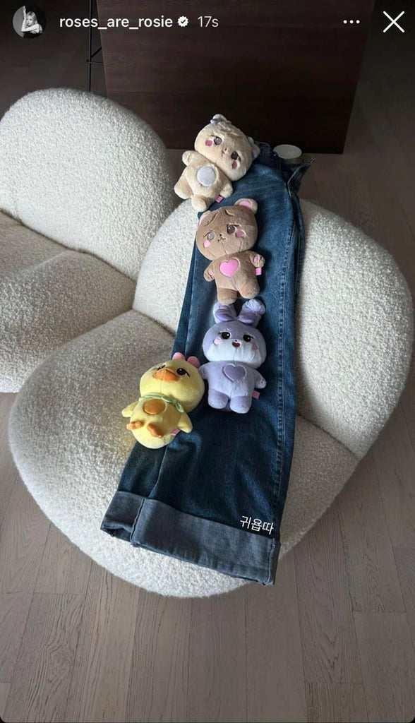 Peluche Sooya Gomdeuki Rosie Ppeu Merch BlackPink Concert Born Pink Kp ...